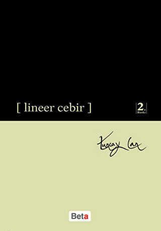 Lineer Cebir - Tuncay Can - Fiyat & Satın Al - Kitapsepeti
