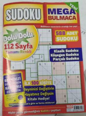 Maxi Sudoku Mega Bulmaca 2024 - - Fiyat & Satın Al - Kitapsepeti